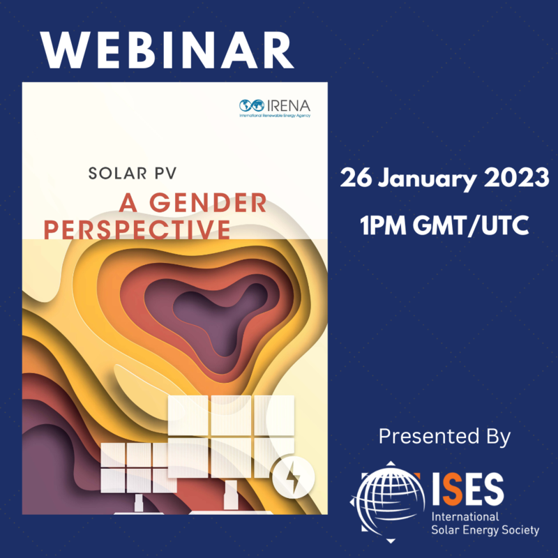 Upcoming Webinar: Solar PV: A Gender Perspective | ISES