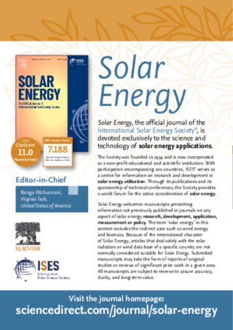 Solar Energy Journal | ISES